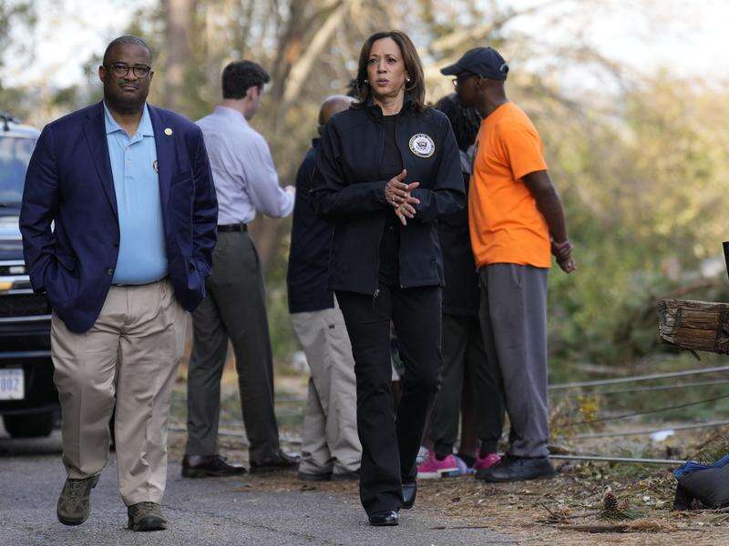 Harris to survey hurricane damage after Trump visit | Kyabram Free Press