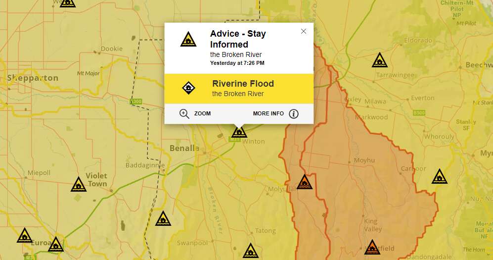Minor flooding likely at Benalla and Casey Weir this morning, Monday ...