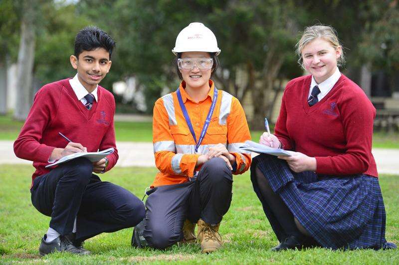 Christian College students making bridge designs | Shepparton News